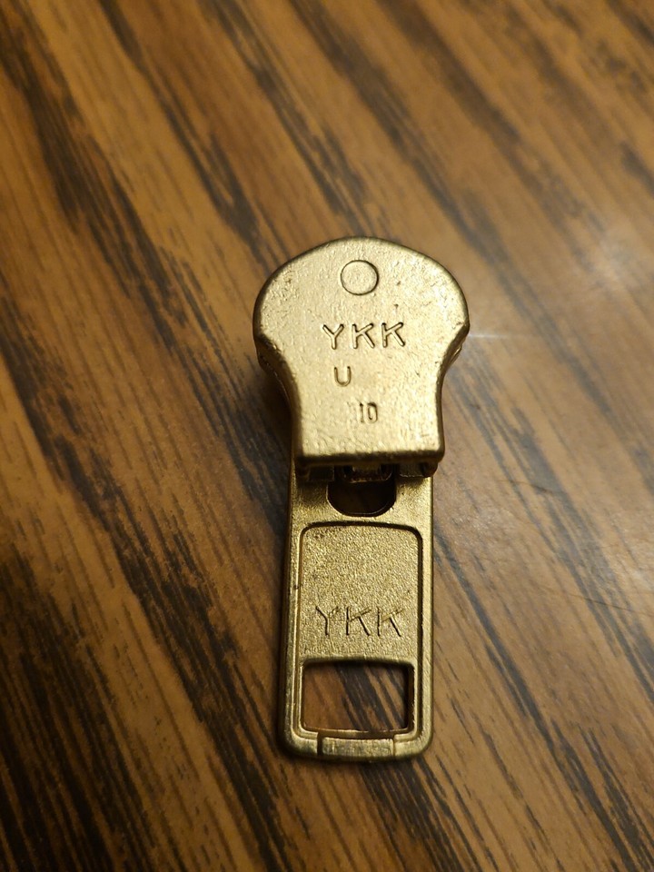 YKK Brass #10u Heavy Duty Slider for Metal Zipper NEW, Sold Indv, Vol ...
