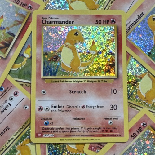 x1 Charmander 001/034 Holo Classic Collection CLC Promo 2023 Pokemon ...