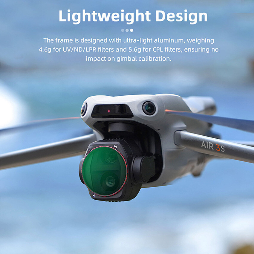 For DJI AIR3S Filter Light Damage Resistant UV Protection ND Scrim CPL ...