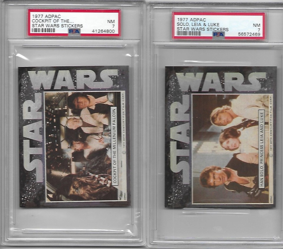 1977 Star Wars ADPAC General Mills Complete Set (16) PSA Graded; NM-MT ...