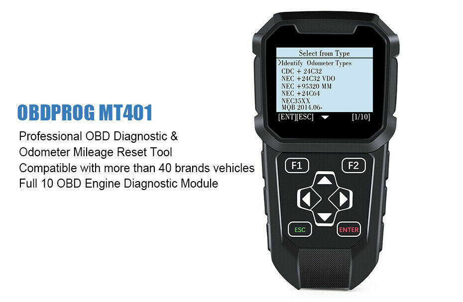 OBD2 Auto Mileage Odometer Correction Adjustment Diagnostic Tool ...