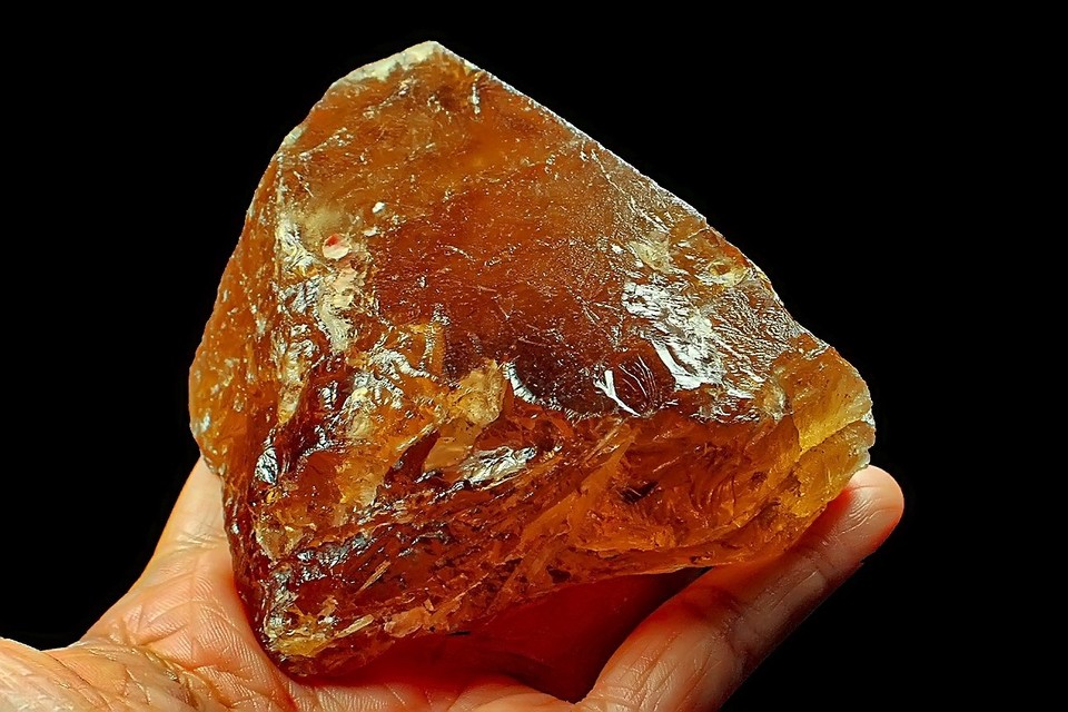 1857Ct VVS Yellow Golden Champagne Imperial Topaz Specimen Facet Rough ...