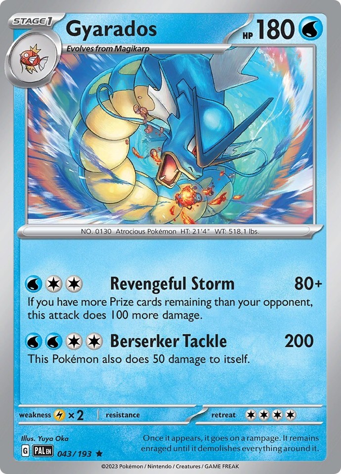 Preços baixos em Gyarados 043/193 Sv02: Paldea Evolved | eBay