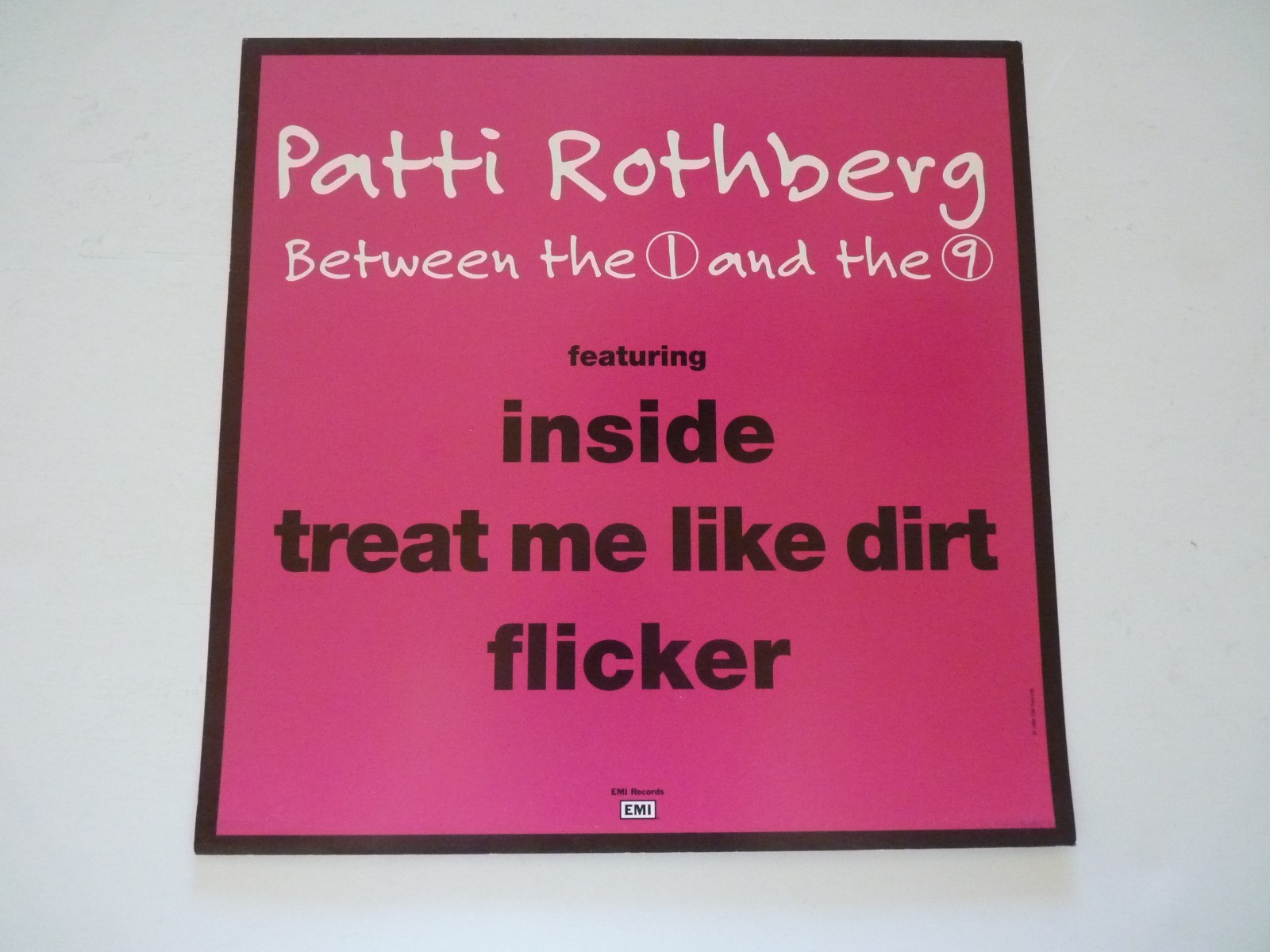 Patti Rothberg Between the 1 and the 9 LP Record Photo Flat 12x12 ...