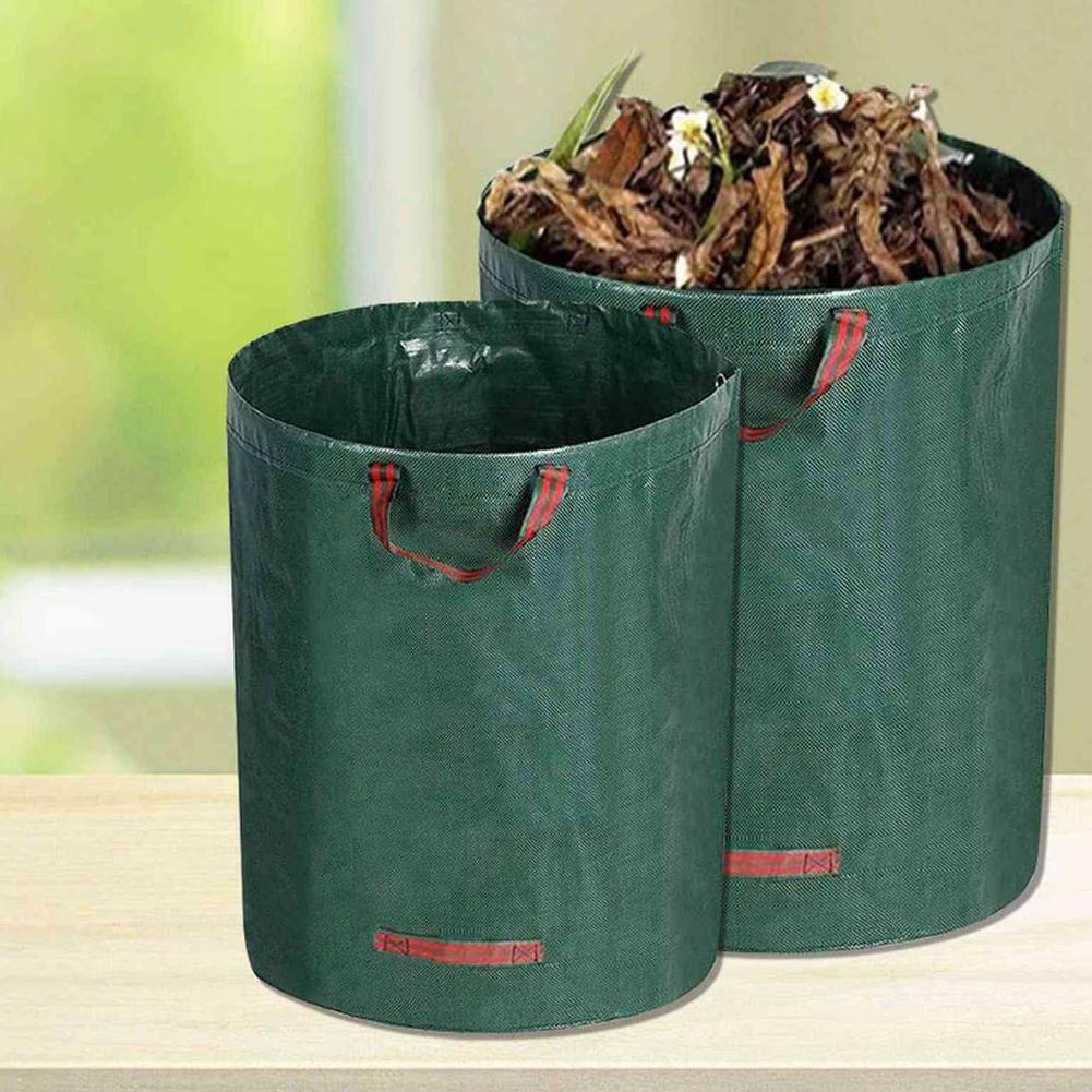 2x272/500L Heavy Duty Waterproof Large Garden Waste Bags Reusable ...
