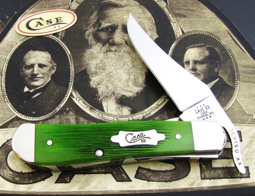 Case XX Russlock Knife 2024 Lime Green Bone Bowtie Shield Good Snap MIB ...