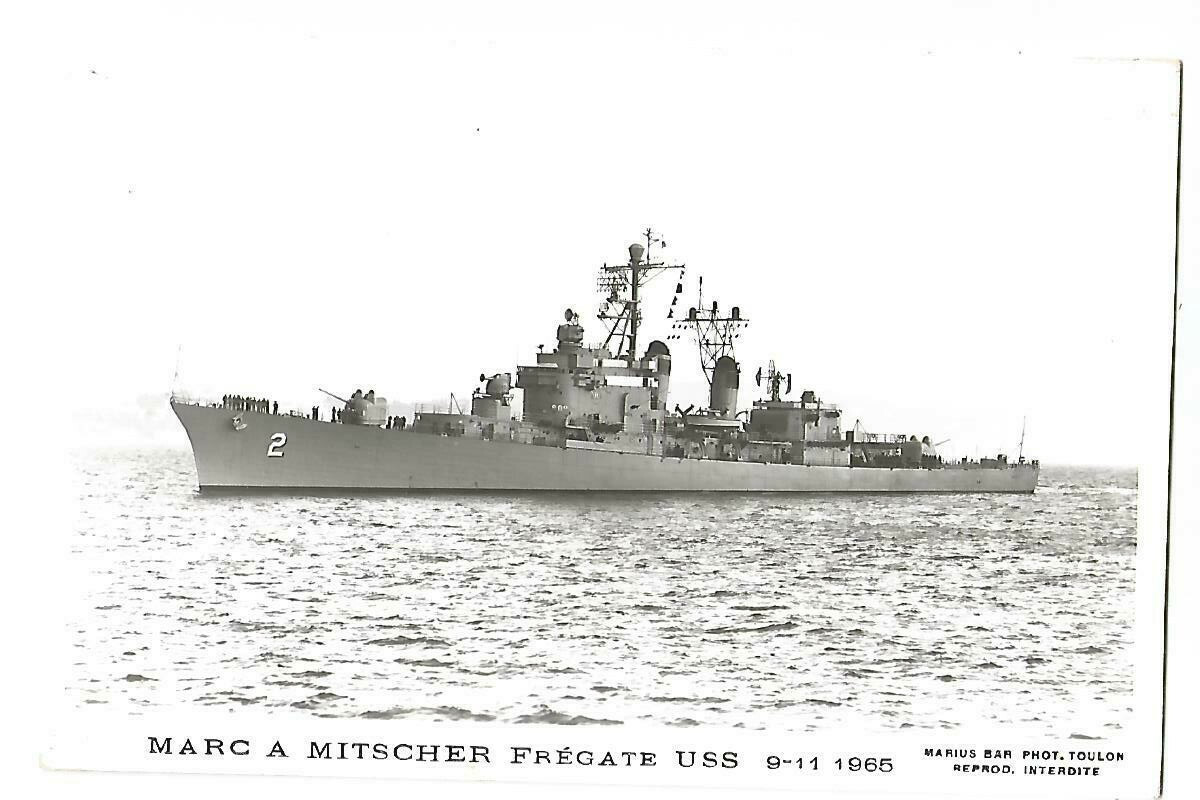 Boat Marine of War US Navy Ship Destroyer Marc With Mitscher | eBay