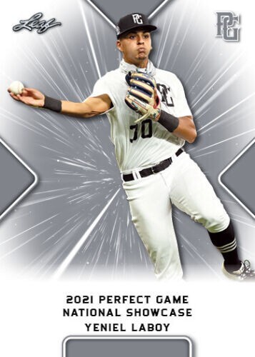 "MINT" YENIEL LABOY 2021 LEAF PERFECT GAME ALL-AMERICAN ROOKIE CARD ...