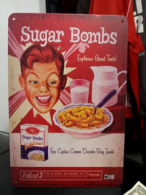 fallout sugar bombs 8X12 inches Metal Sign | eBay