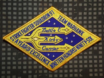 US Navy Strike Fighter Squadron 97 (VFA-97) Team Warhawk 1996 Patch | eBay