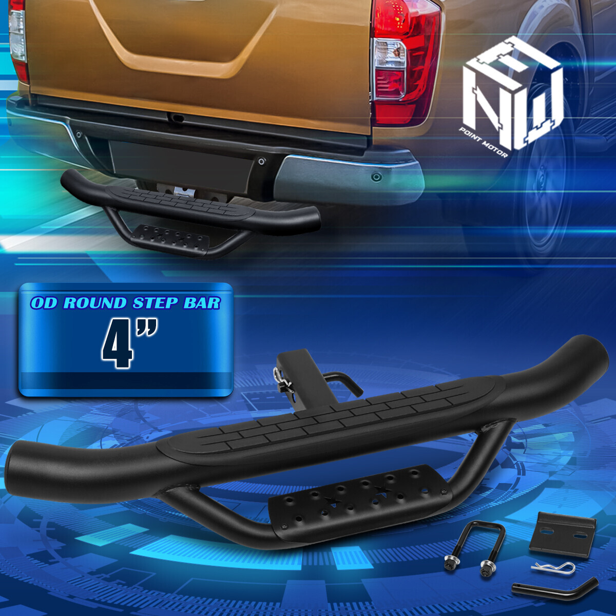 Universal 2" Receiver Black Truck 36" L Aluminum Trailer Tow Hitch Rear ...