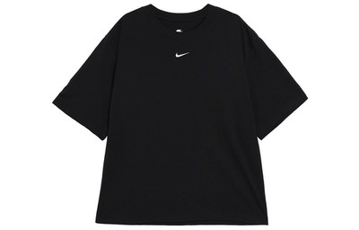 Nike Sportswear Essential Women'ss Oversized Crewneck T-Shirt Black ...