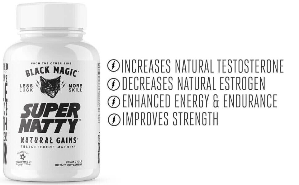 Black Magic Supply Super Natty Testosterone Booster Matrix 120 Capsules ...