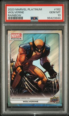 2023 Upper Deck Marvel Platinum #182 Wolverine Rainbow PSA 10 GEM MT | eBay