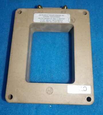 Intrument Transformers 75C149640P010 Rev 5 800:5 Current Transformer ...