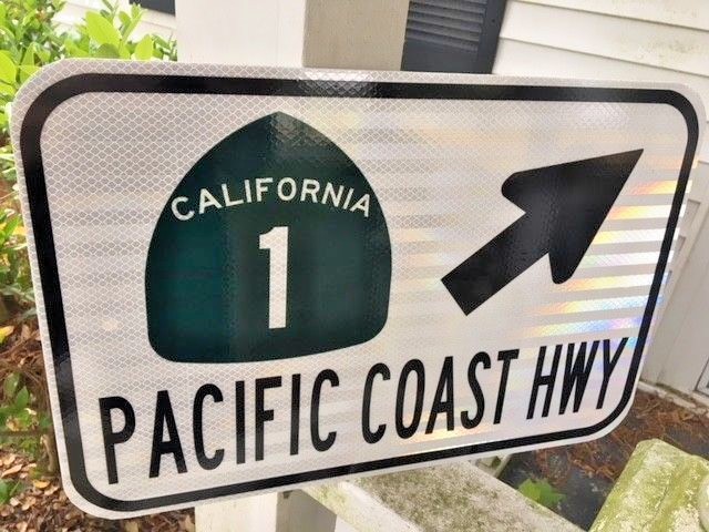 PACIFIC COAST HIGHWAY road sign PCH HWY 1 California Hwy 1 12"x18 ...