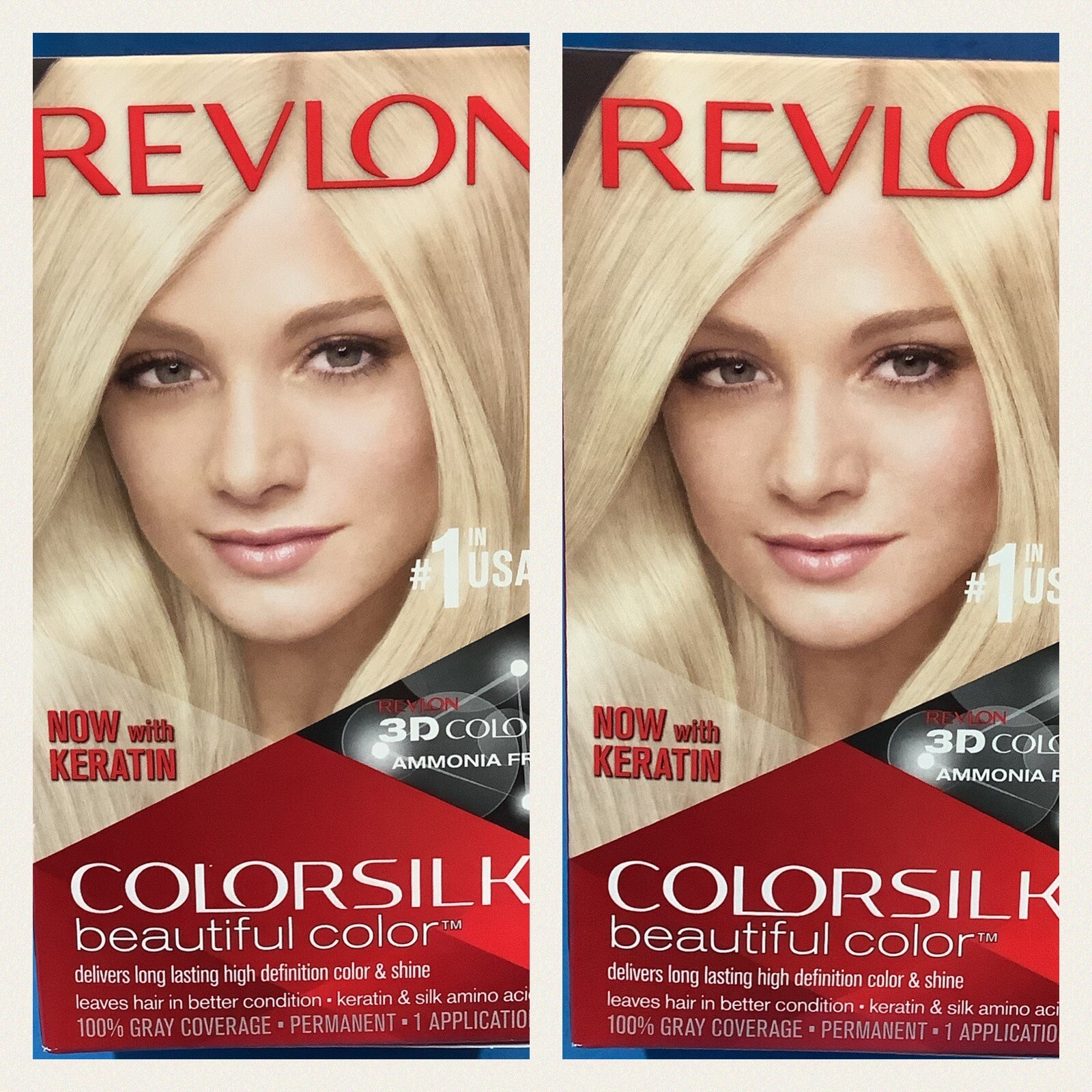Lot of 2 Revlon Colorsilk Hair Color Dye #05 Ultra Light Ash Blonde | eBay
