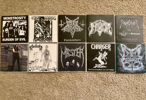 LOT OF 10 BLACK/DEATH METAL CDS LIVE + DEMOS DEICIDE IMMORTAL EMPEROR ...
