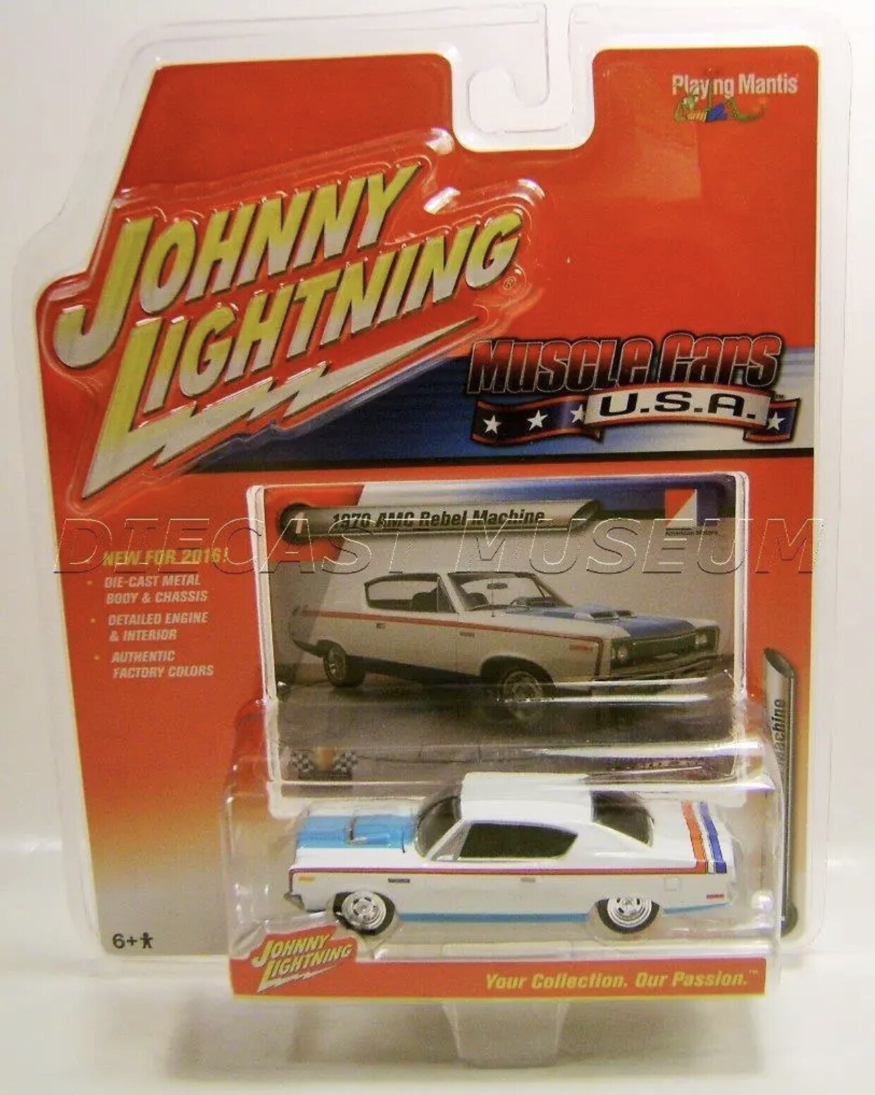 1970 '70 AMC REBEL MACHINE MUSCLE CARS USA DIECAST JOHNNY LIGHTNING JL ...