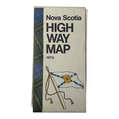 Map - Nova Scotia Highway Map 1973 | eBay