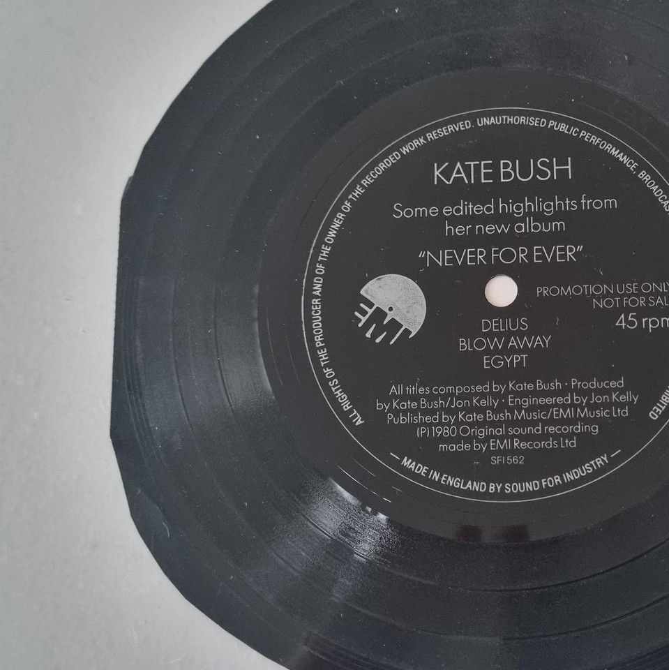 Kate Bush - Never For Ever EDITED HIGHLIGHTS 7'' Vinyl Flexi PROMO | eBay