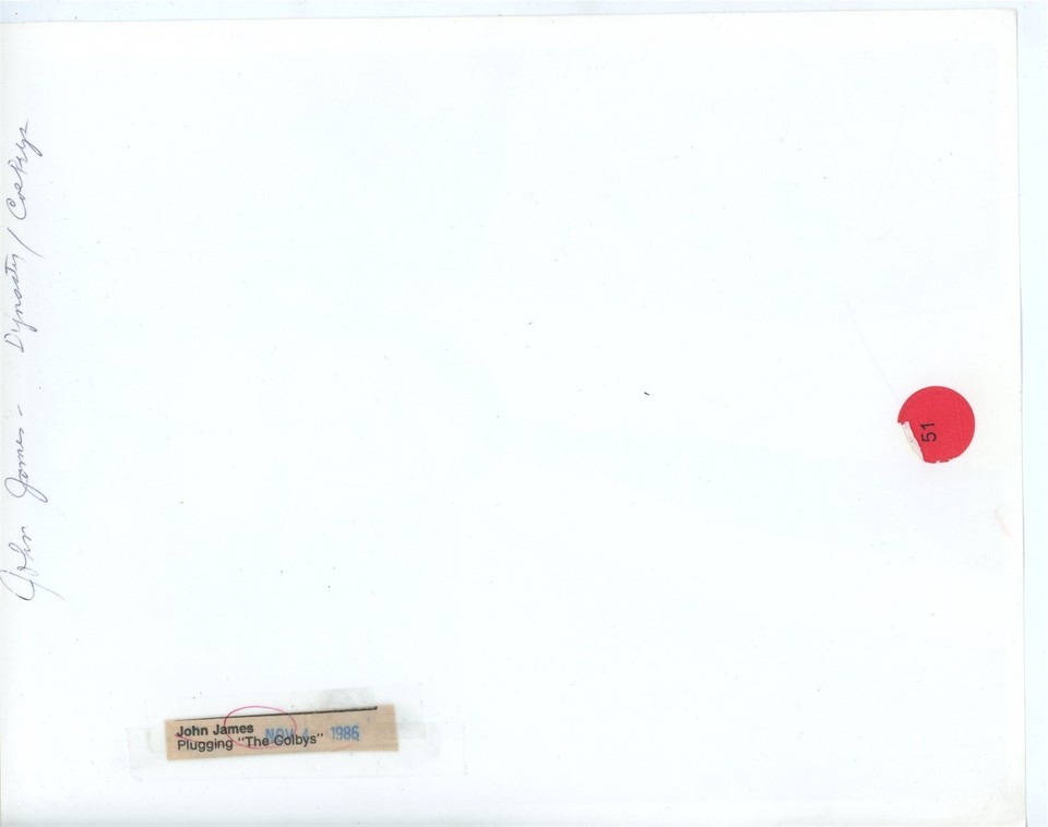 JOHN JAMES as JEFF COLBY in DYNASTY Original 1986 8 x 10 TV Press Photo ...