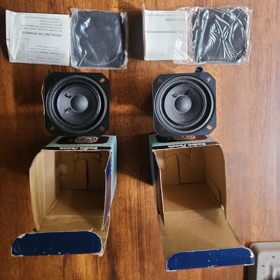 Radio Shack Midrange Tweeter Pair Cat.No. 40-1289A | eBay
