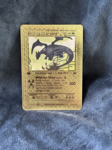 Pokemon Gold Foil Shining Charizard 1st Edition 107/105 Card | eBay