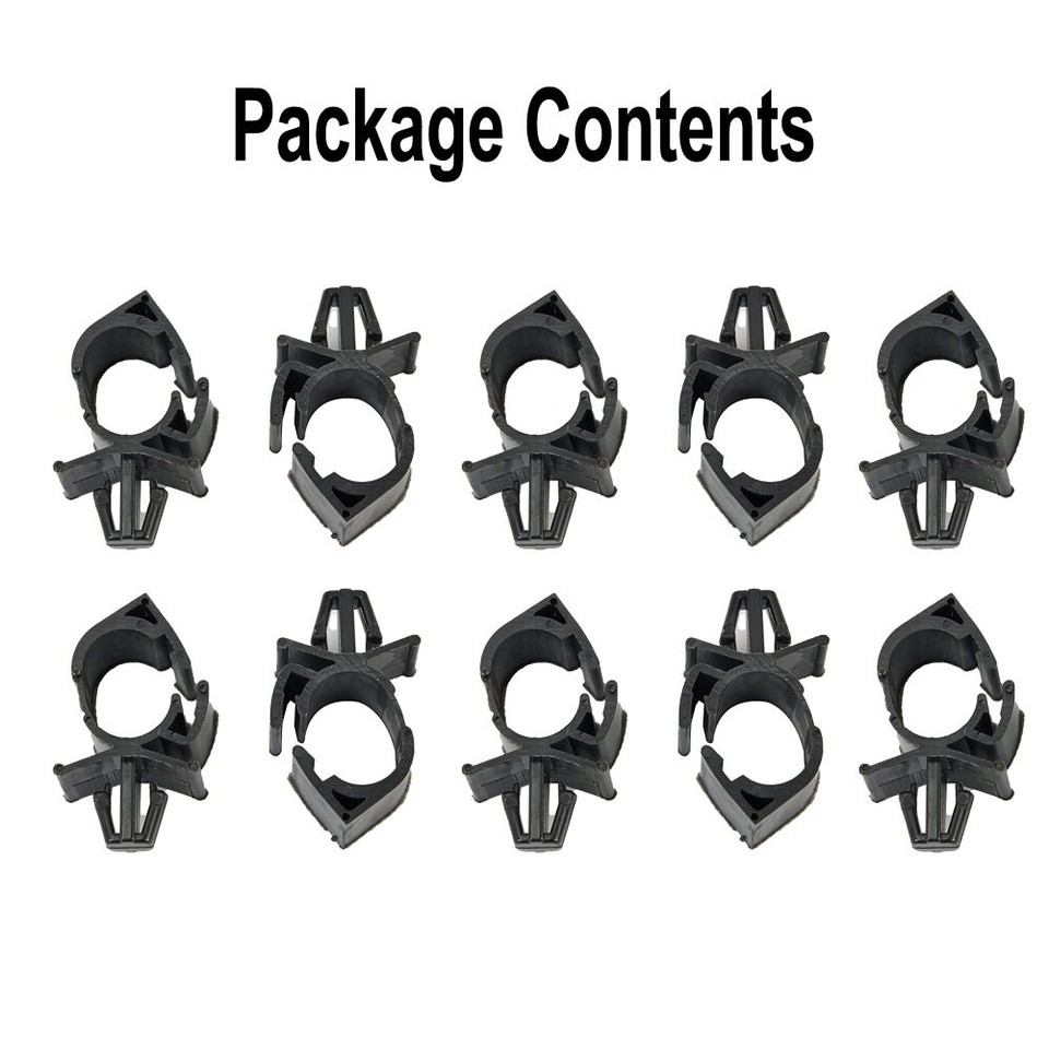 10PCS Car Fastener Clips Wire Wrap Released Clamp Plastic Cable Wire ...