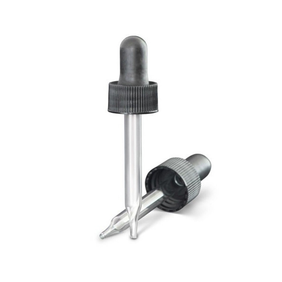 GLASS DROPPERS (Pipettes) for Glass Boston Round Bottles (Choose Size ...