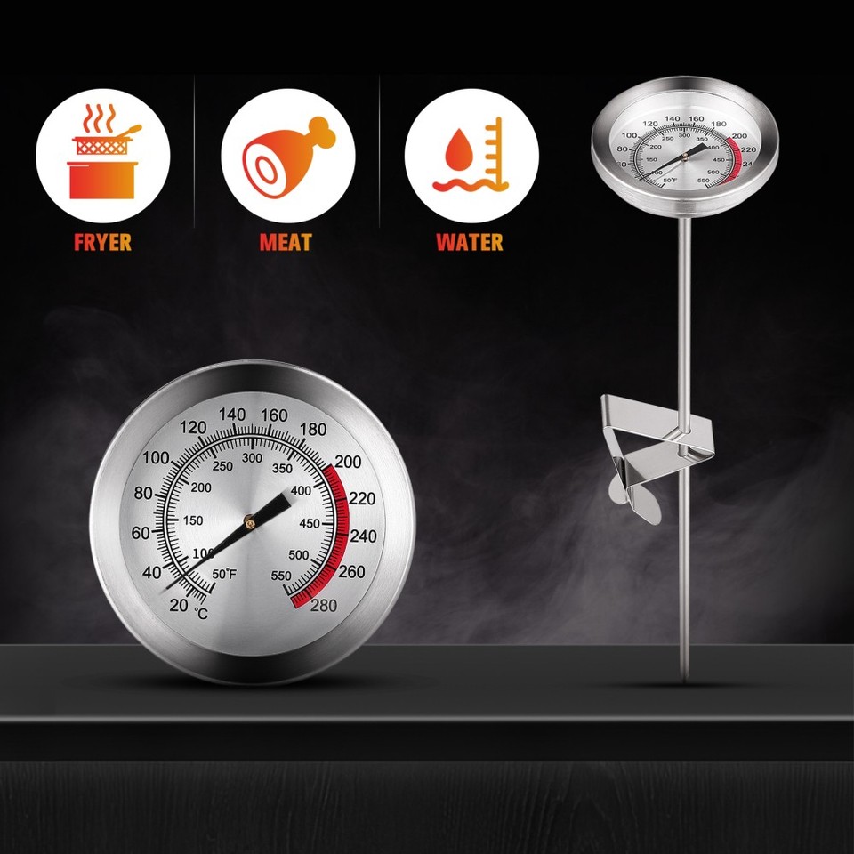 3 Pcs Deep Fryer Thermometer Oven Thermometers for Cooking Food ...