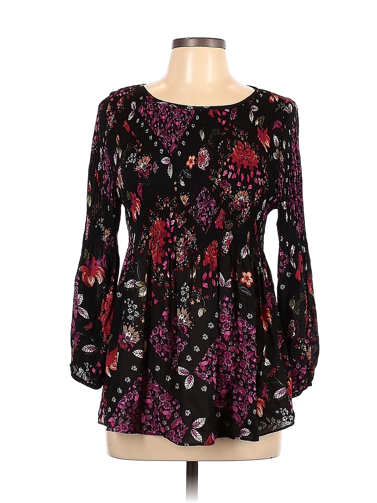 Spense Women Black Long Sleeve Blouse L | eBay