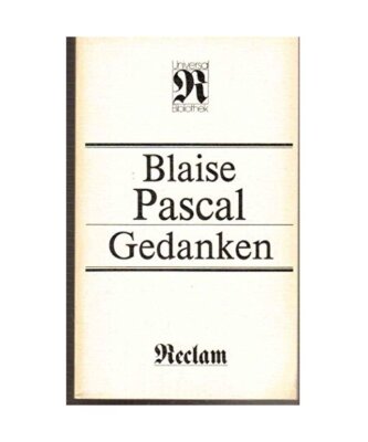 Gedanken, Blaise Pascal | eBay
