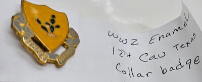 WW11 World War 2 US Army 12th Cavalry Regiment Crest Collar Badge 1" | eBay