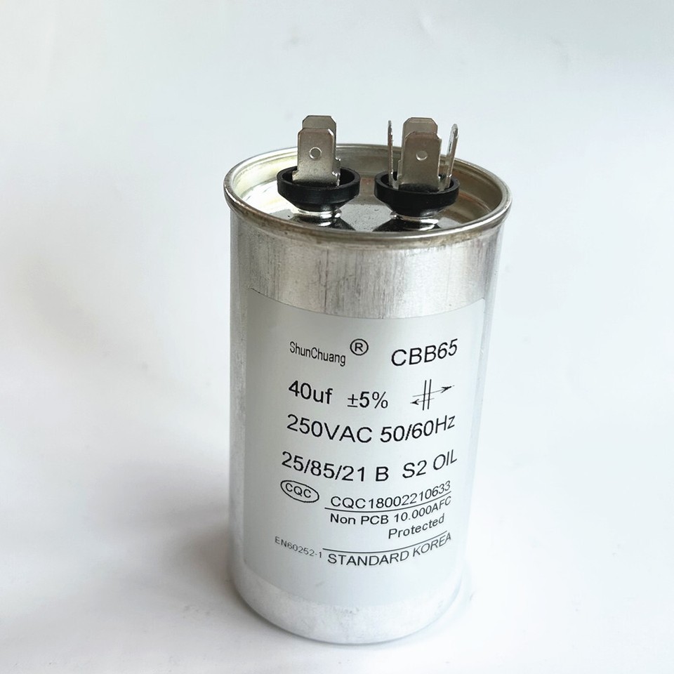 CBB65 250VAC 250V 40UF 40MFD 50/60Hz Motor Run Start Capacitor | eBay