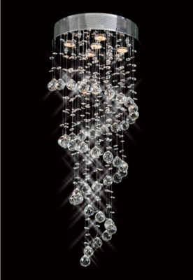 Asfour Crystal Spiral Chandelier Gold Primary Color Crystal Plus