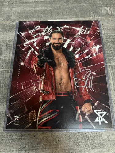 Seth Rollins Signed Autographed Color 8x10 Photo WWE WRESTLING Dual ...