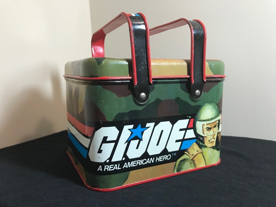 1982 GI Joe Cheinco Metal Lunch Box Tin Case Collectible Toy Vintage ...