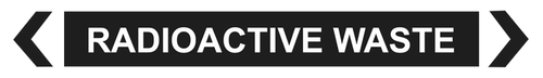 Radioactive Waste - Pipe Marker ID Stickers / Labels in Multiple Option ...