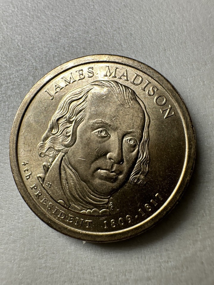 2007 D James Madison US One Dollar Coin 1809 1817 Circulated | eBay