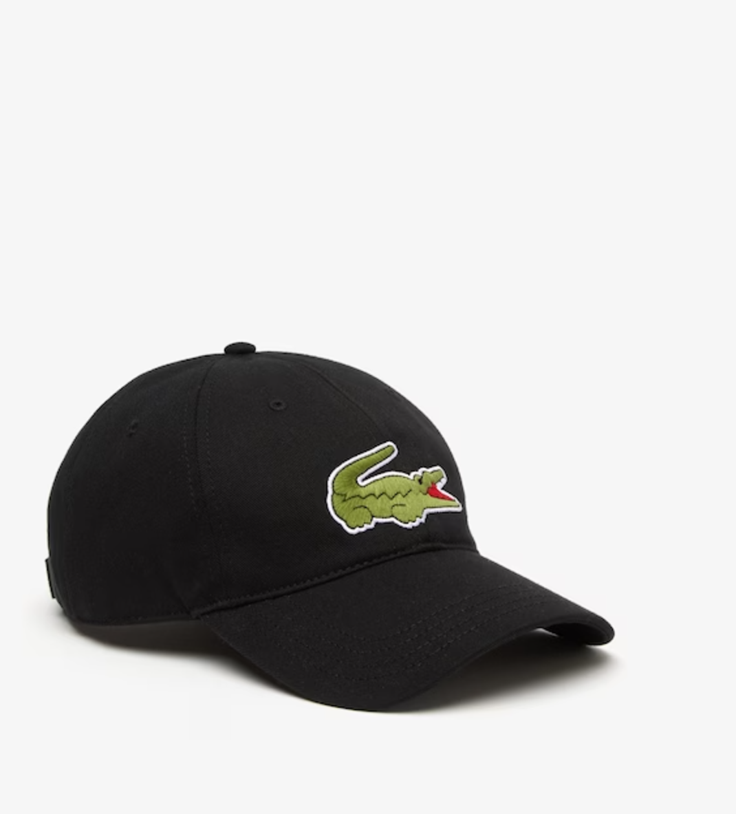 Lacoste Big Front Croc Solid Cotton Crocodile Badge Baseball Hat Cap ...