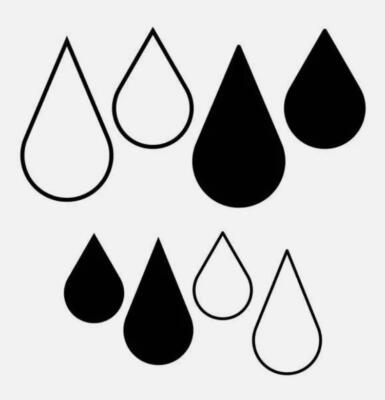 Rain Drops Decal Sticker Window VINYL DECAL STICKER Car Laptop | eBay
