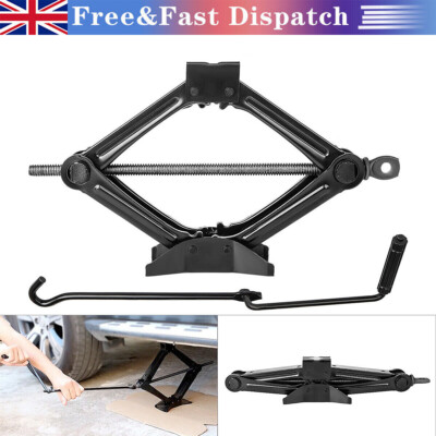 Emergency Wind Up Scissor Jack Lift for Car Van Garage Jack Stands w ...