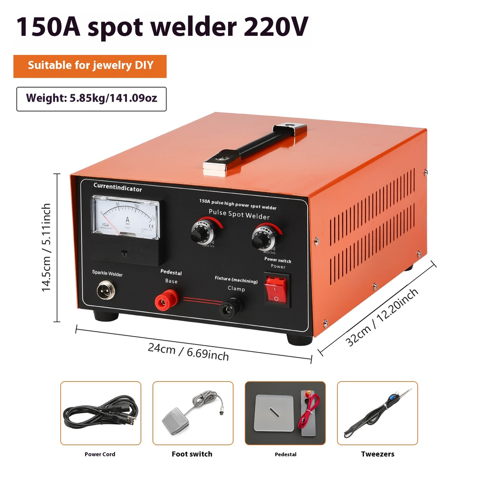 150A High Power Spot Welder Jewelry Touch Welder for Welding Necklace ...