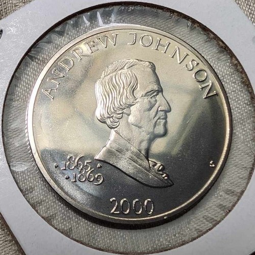 Republic of Liberia Five Dollars Coin - Andrew Johnson 2000 | eBay