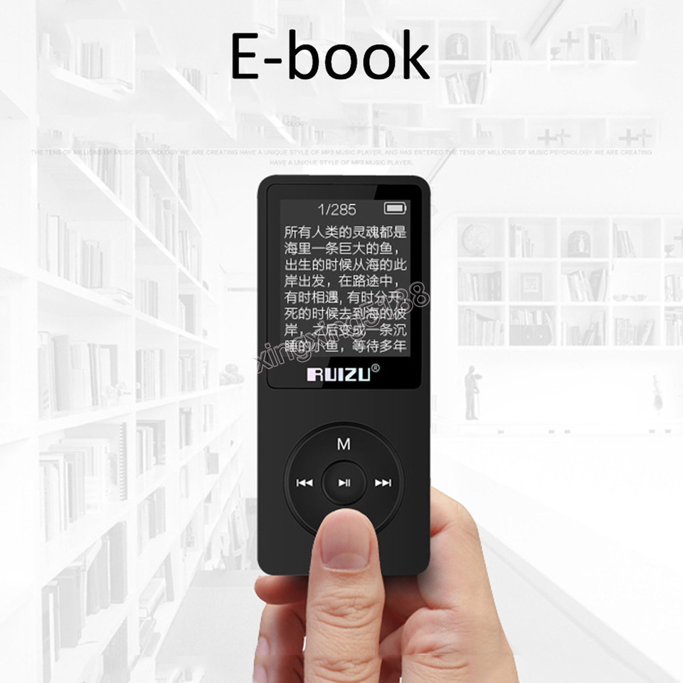 16GB 8G 4G RUIZU X02 Sport Mini Lossless HIFI MP3 Music Player Recorder ...