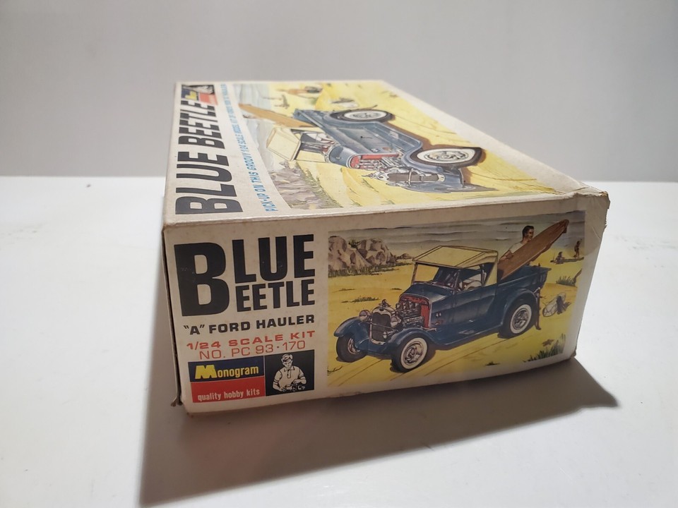 Monogram Blue Beetle Surfboard 1929 Ford Model A Truck 1:24 Plastic ...