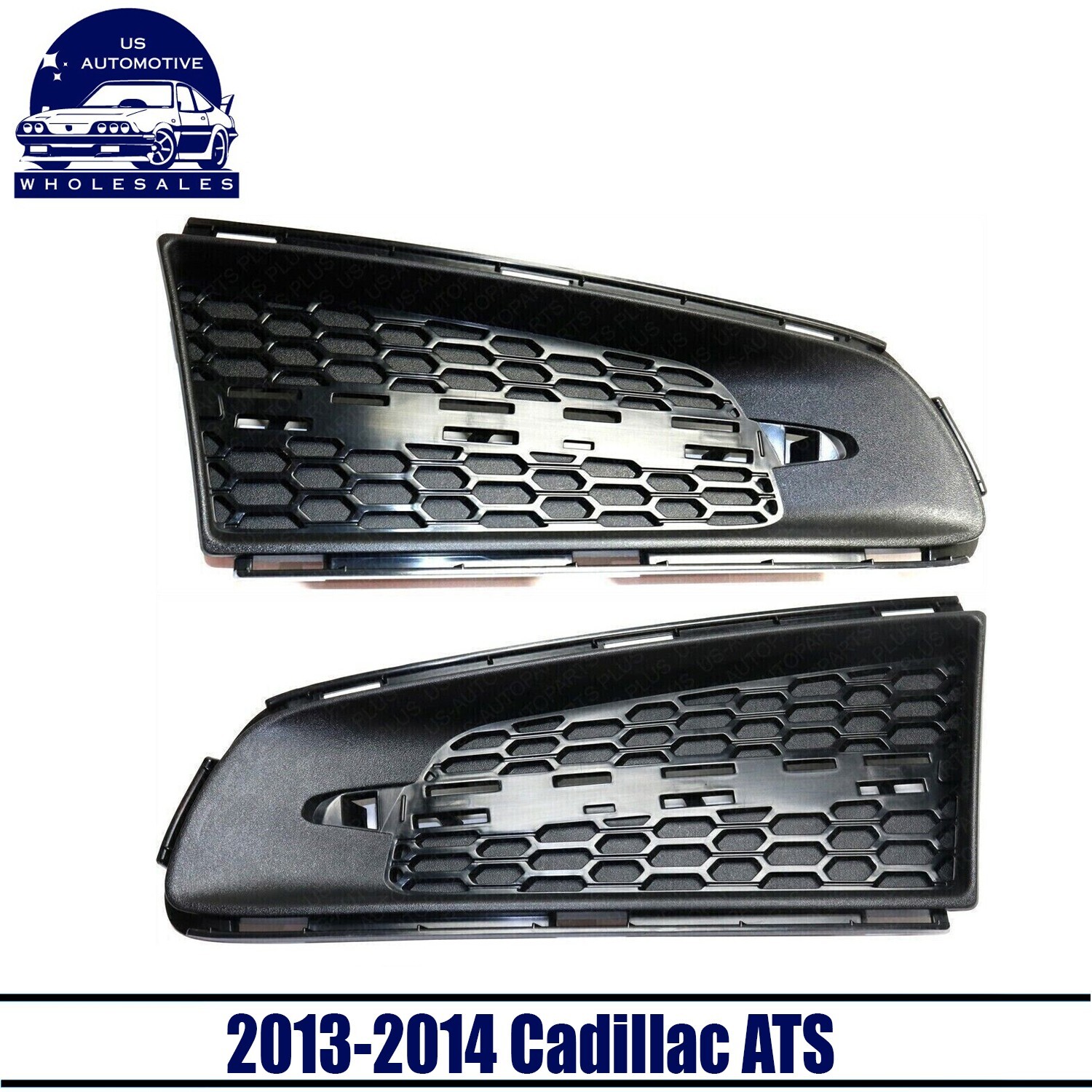 New Fog Light Trim LH and RH For 2013-2014 Cadillac ATS Outer Cover ...