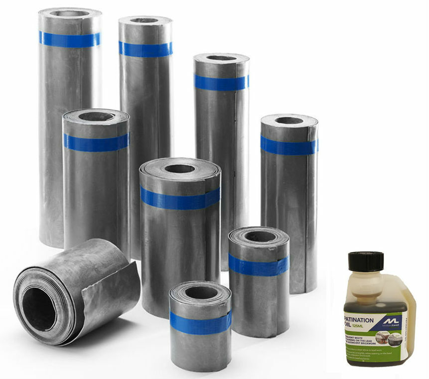 Lead Flashing Code 3 or 4 Sheet Lead Rolls Various Sizes includes ...