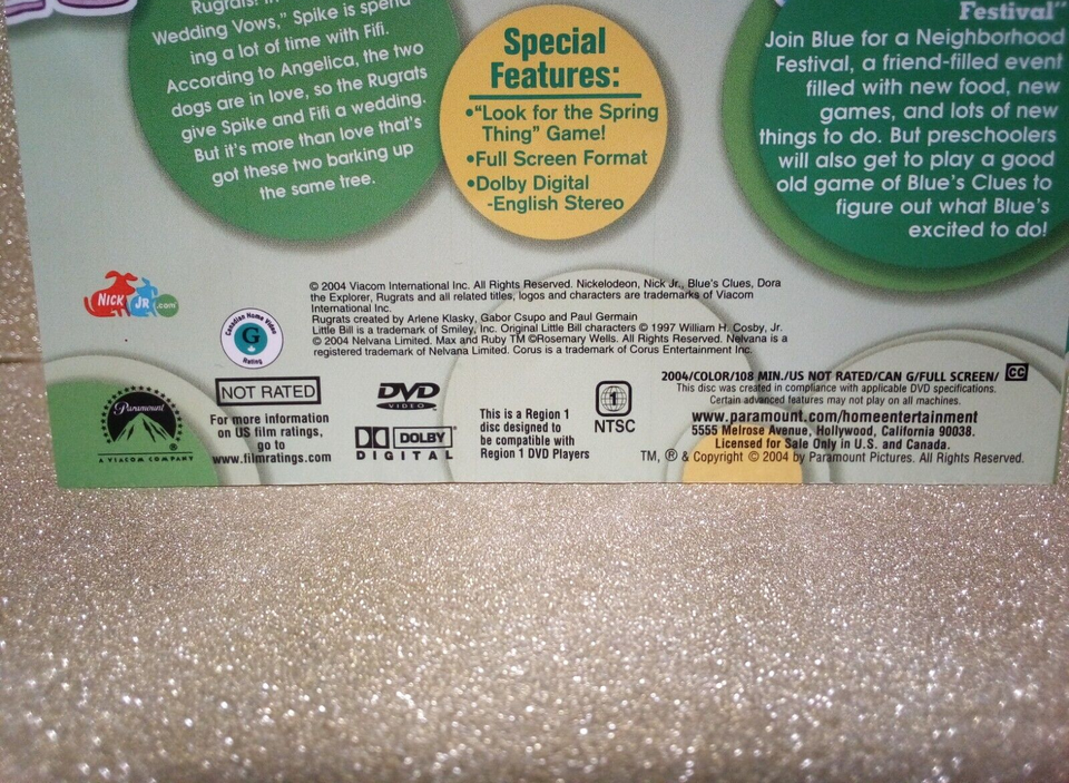 (1-579) "NICK JR CELEBRATES SPRING!" DVD / PRE-WATCHED / 4 EPISODES | eBay